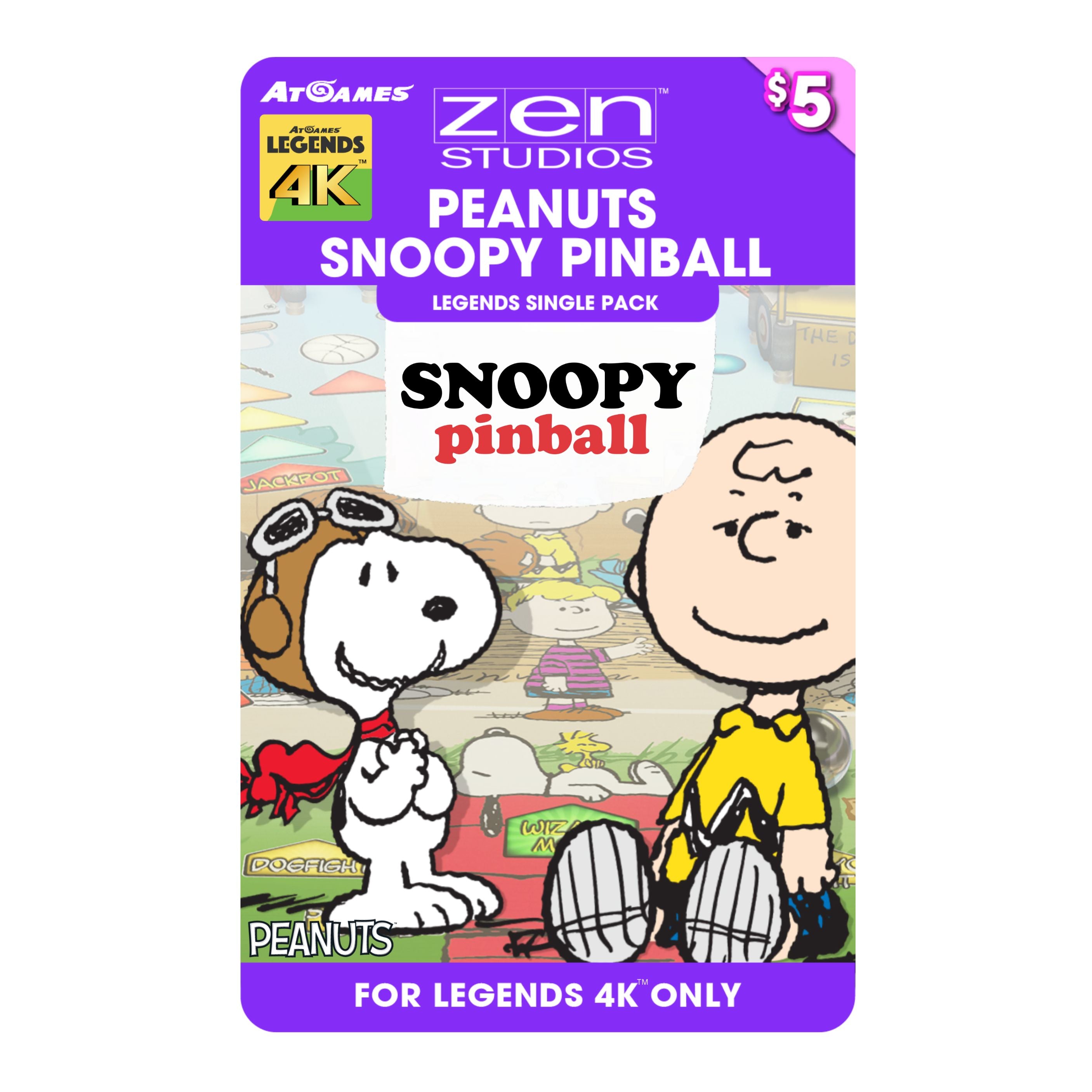 Peanuts Snoopy Pinball Legends Single Pack (For Legends 4K™ Pinball ON