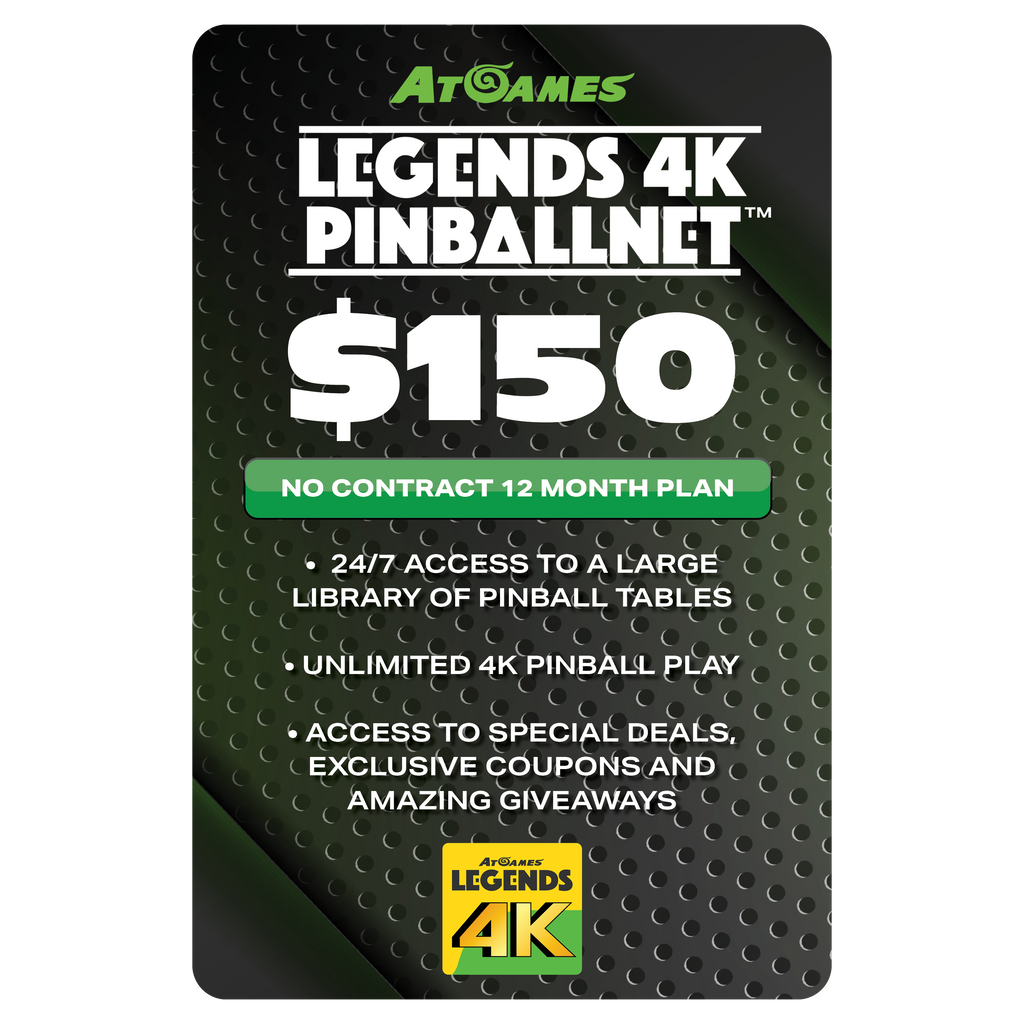 AtGames Legends 4K™ PinballNet™ - One Year